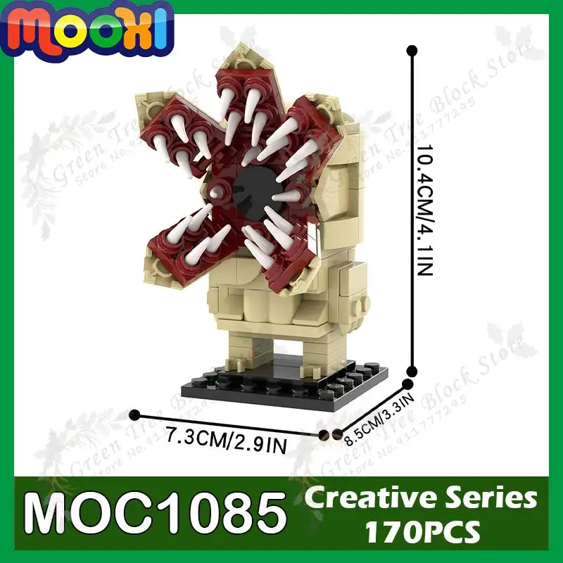 MOC1085-170PCS-Creative-Series-Demogorgon-MOC-Building-Blocks-DIY-Sci-Fi-Thriller-TV-Play ...