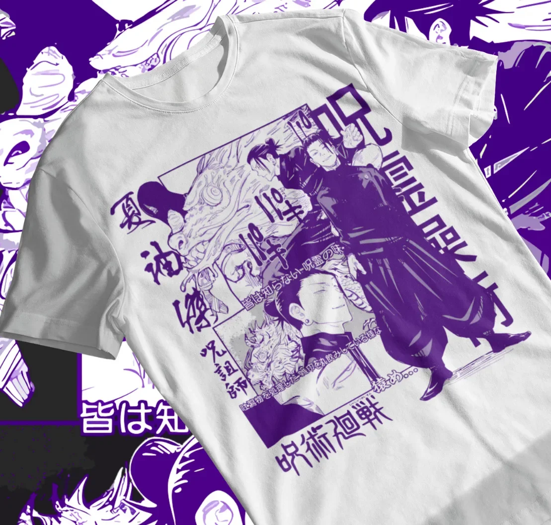 Geto-Suguru-Camiseta-de-manga-corta-Unisex-camisa-de-Anime-de-Jujutsu ...