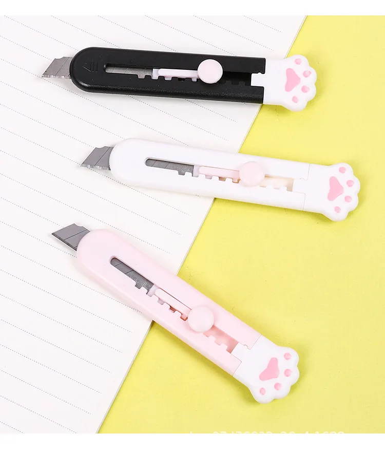 Pocket Folding Knife Box Cutter | Kawaii Korean School Supplies ...
