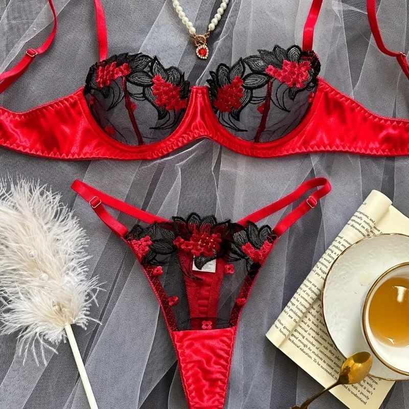 Fancy-Lingerie-Floral-Lace-Bra-Set-Luxury-Well-Looking-Underwear-Sexy ...