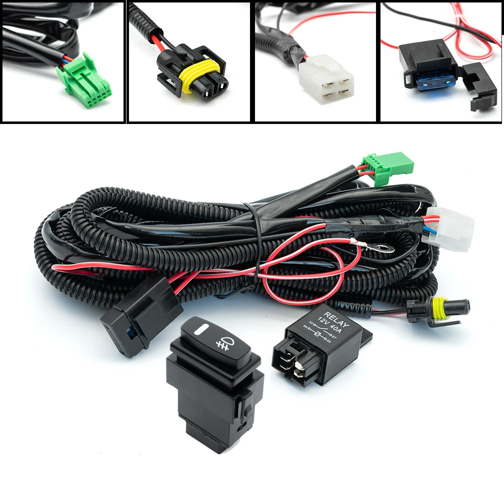 12V-40A-On-Off-Switch-Wiring-Harness-Fuse-Relay-Kits-For-Renault-Dacia ...