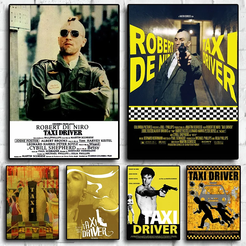 Classic-Movie-Taxi-Driver-Characters-Pictures-80s-Vintage-Art-Home-Wall ...