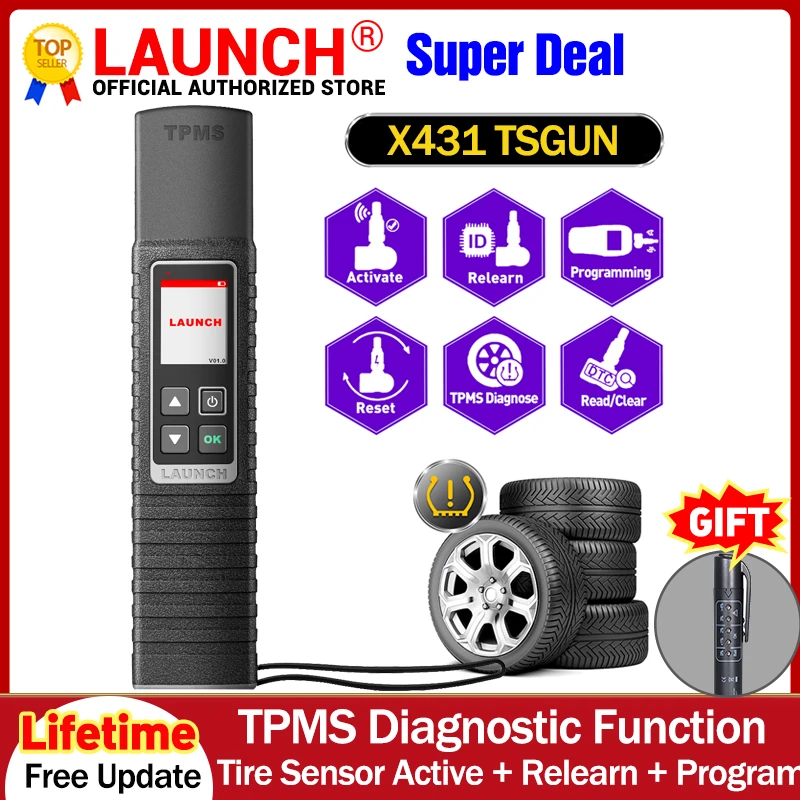Launch X431 Tsgun Tpms Tire Pressure Detector Handheld X-431 Tsgun ...