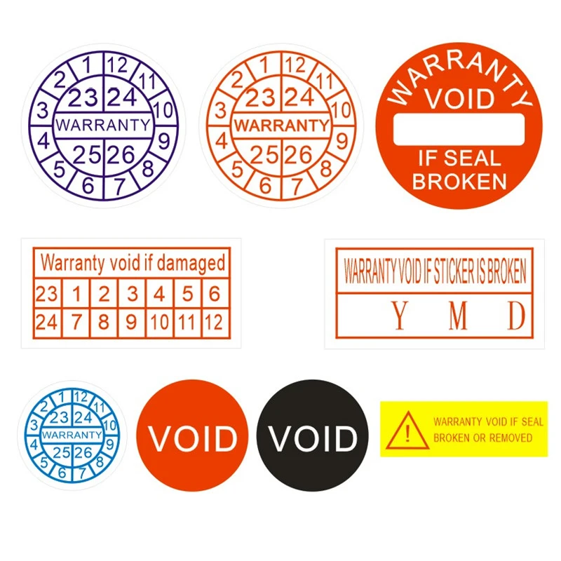 100pcs Factory Wholesale Warranty Label Safety Protection Sticker Void ...