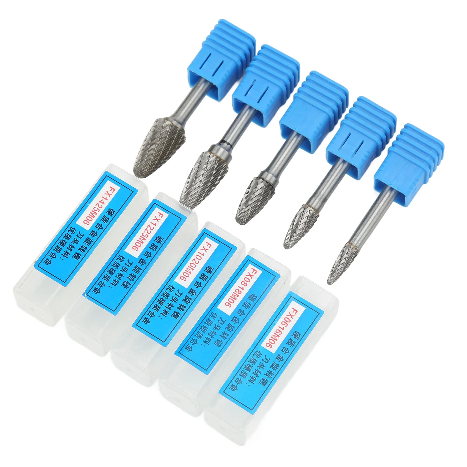 Carbide-File-Double-Cut-Carbide-File-Bit-Set-6mm-Diameter-Shank-for ...