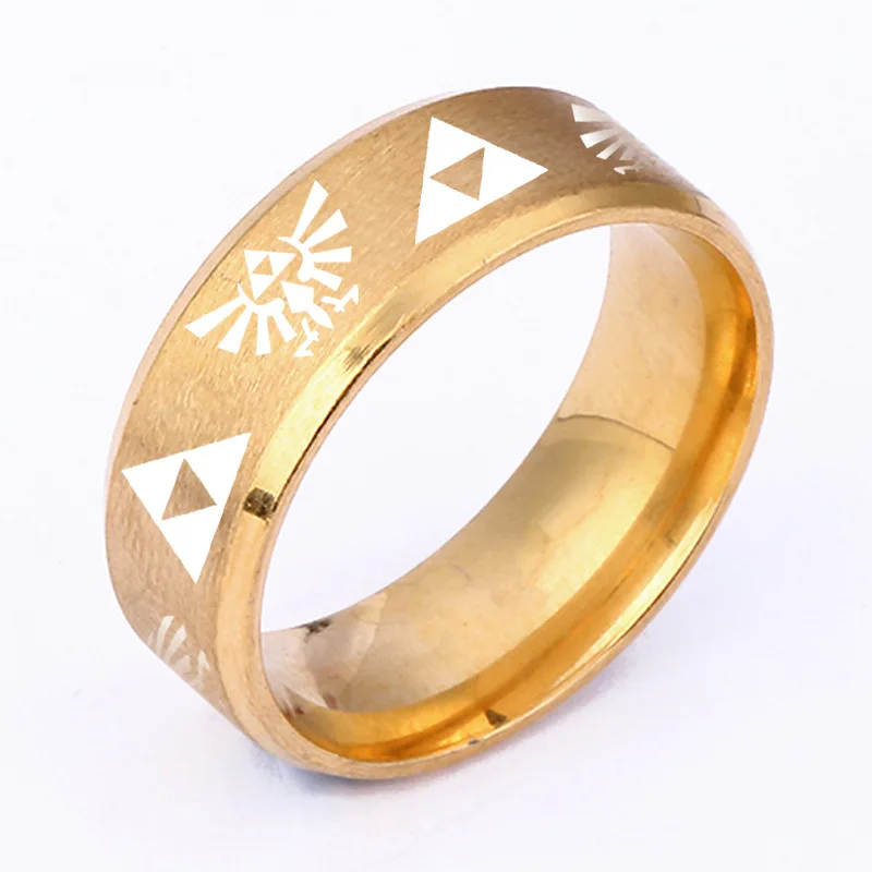 Asjerlya The Legend Of Zeldas Triforce Triangle Symbol Band Ring For ...