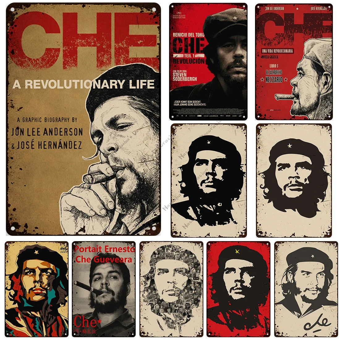 2008 Classic Movie Che Guevara Vintage Poster Old Metal Tin Sign Rusty ...
