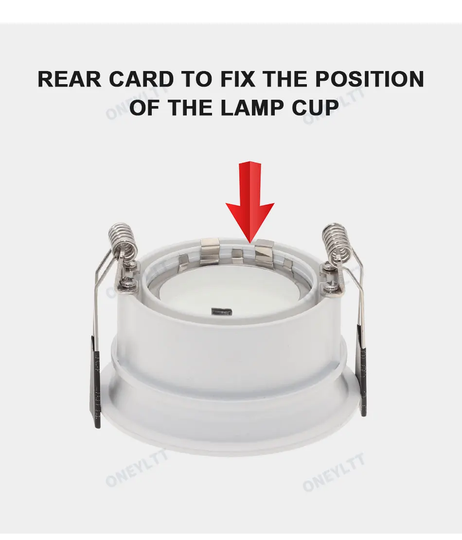 Choice White No Adjustable Recessed Led Ceiling Spotlight Frame Round ...