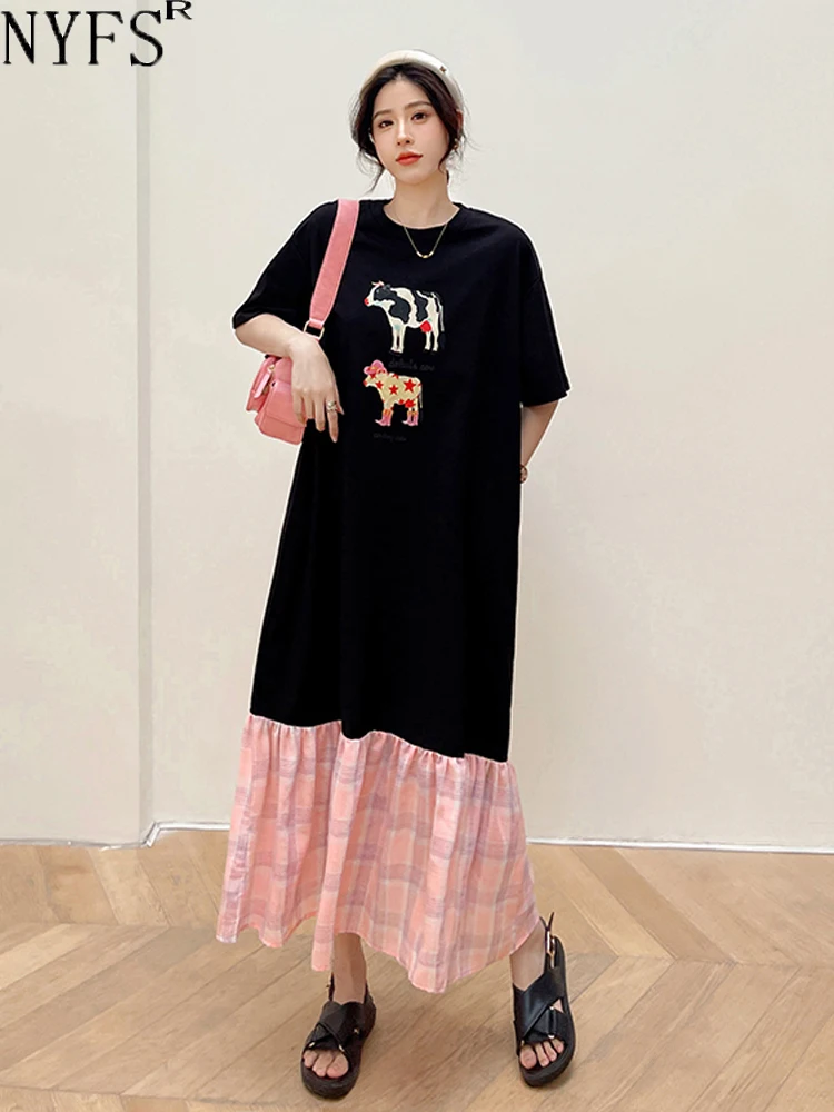 NYFS-2024-Summer-New-Korea-Women-Dress-Vestidos-Robe-Elbise-Loose-Plus ...