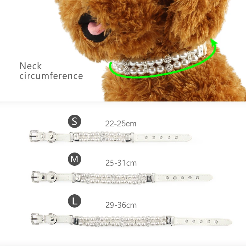 Artificial Pearl Collar For Dog – DogMega.Com