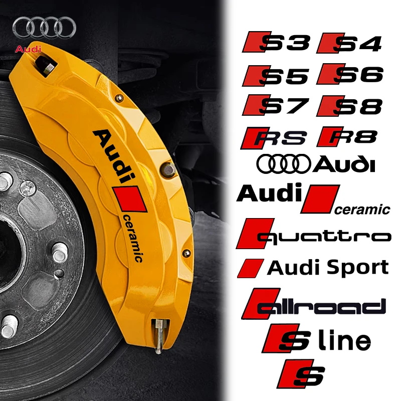 6pcs-Heat-Resistance-Caliper-Decals-Wheel-Decor-Vinyl-Stickers-for-Audi ...