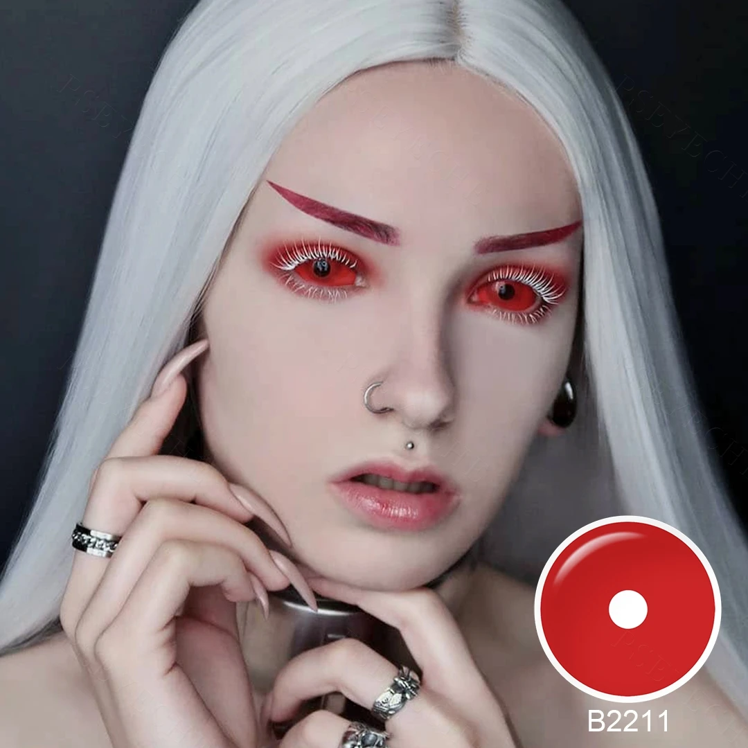 White Eye Contacts Sclera