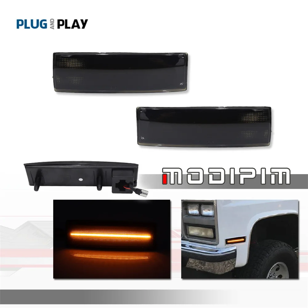 LED Front Side Marker Turn Signal Lights For Oldsmobile Bravada For GMC ...