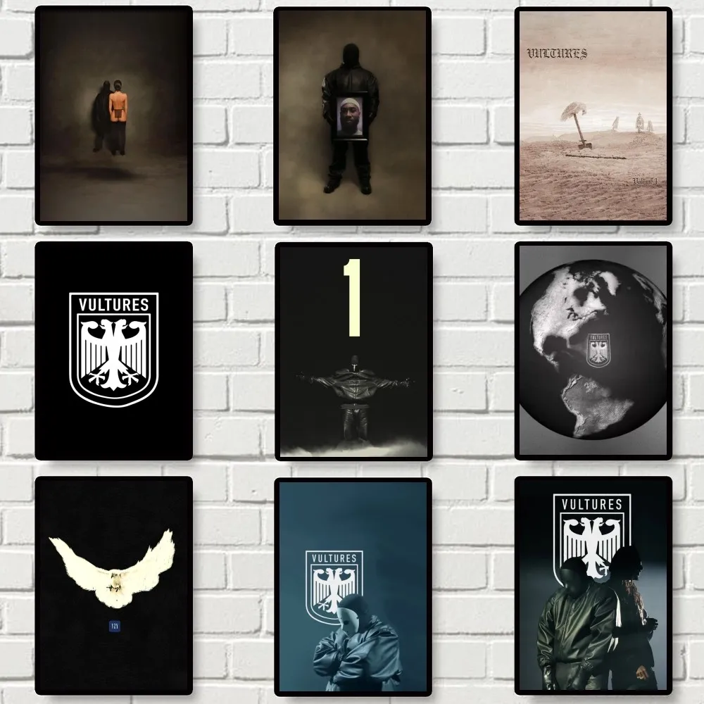 Kanye-West-Vultures-1-Rapper-Poster-Gallery-Prints-Self-Adhesive-Home ...
