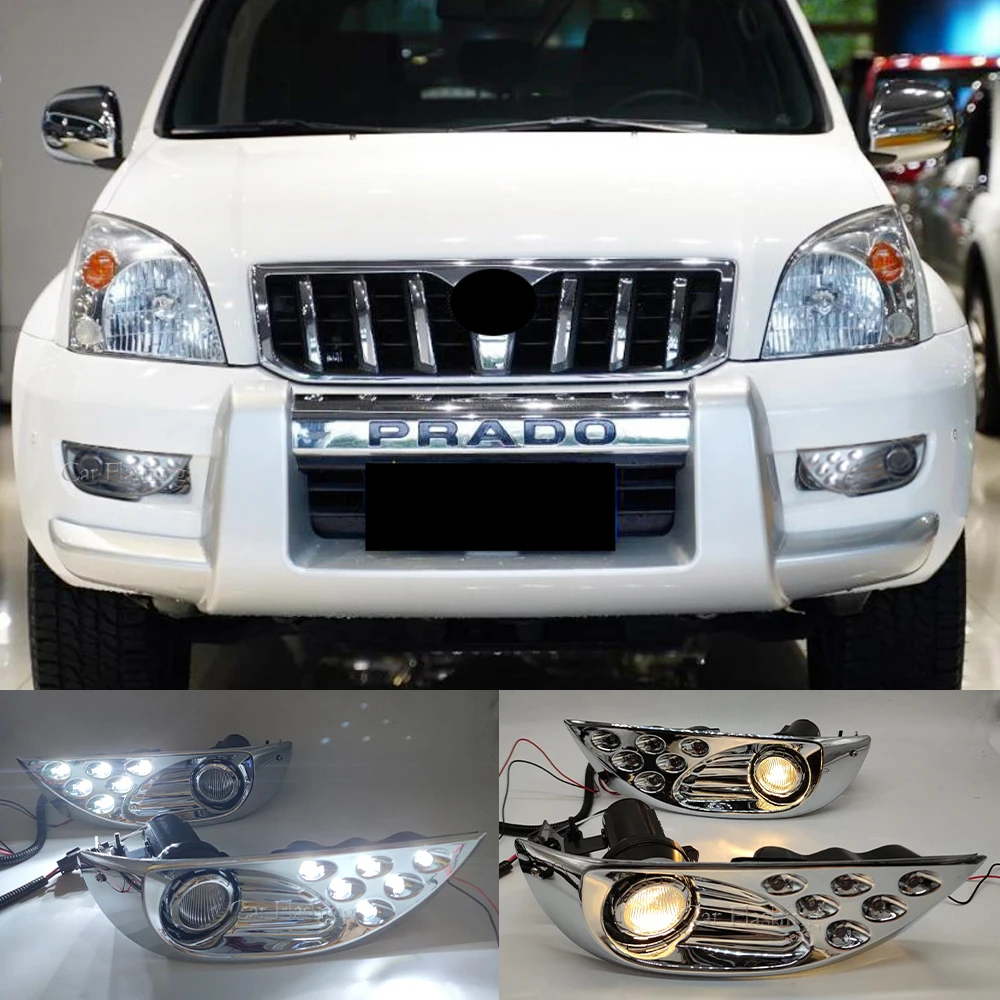 Car-Front-Bumper-LED-DRL-Daytime-Running-Light-Fog-Light-Lamp-With ...