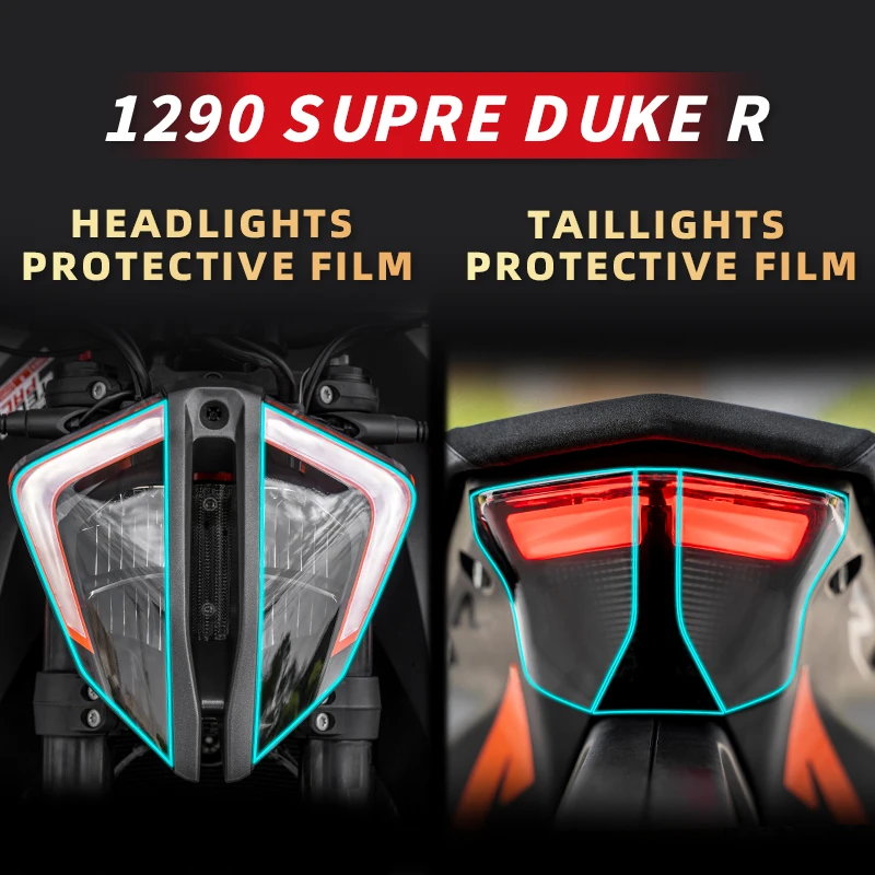 For-KTM-1290-Super-Duke-R-Headlight-And-Taillight-Transparent ...