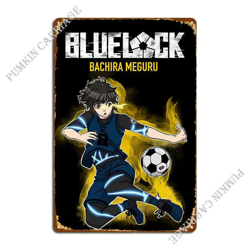 Bachira letreros de Metal Meguru Blue Lock, decoración de pared para ...