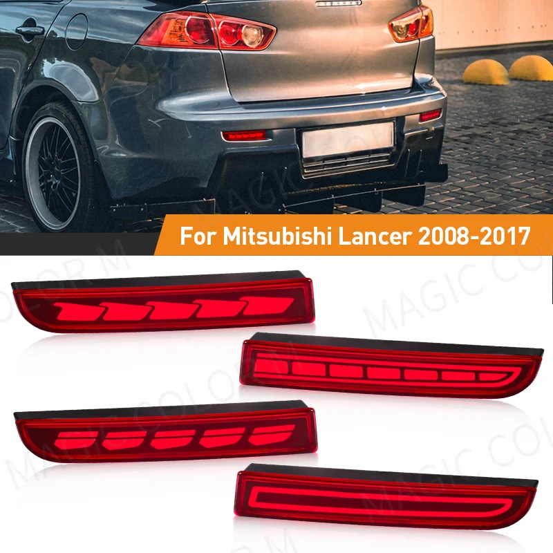 LED-Bumper-Reflector-Lights-For-Mitsubishi-Lancer-Evo-Evolution-ASX ...
