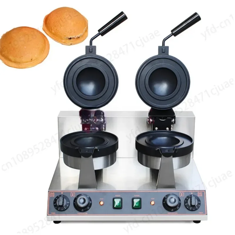Double-Head-Rotary-UFO-Burger-Machine-Ice-Cream-Hamburg-Maker-Panini ...