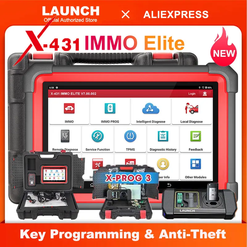 LAUNCH-X431-IMMO-Elite-X-PROG-3-Key-Programmer-Car-OBD2-Diagnostic ...