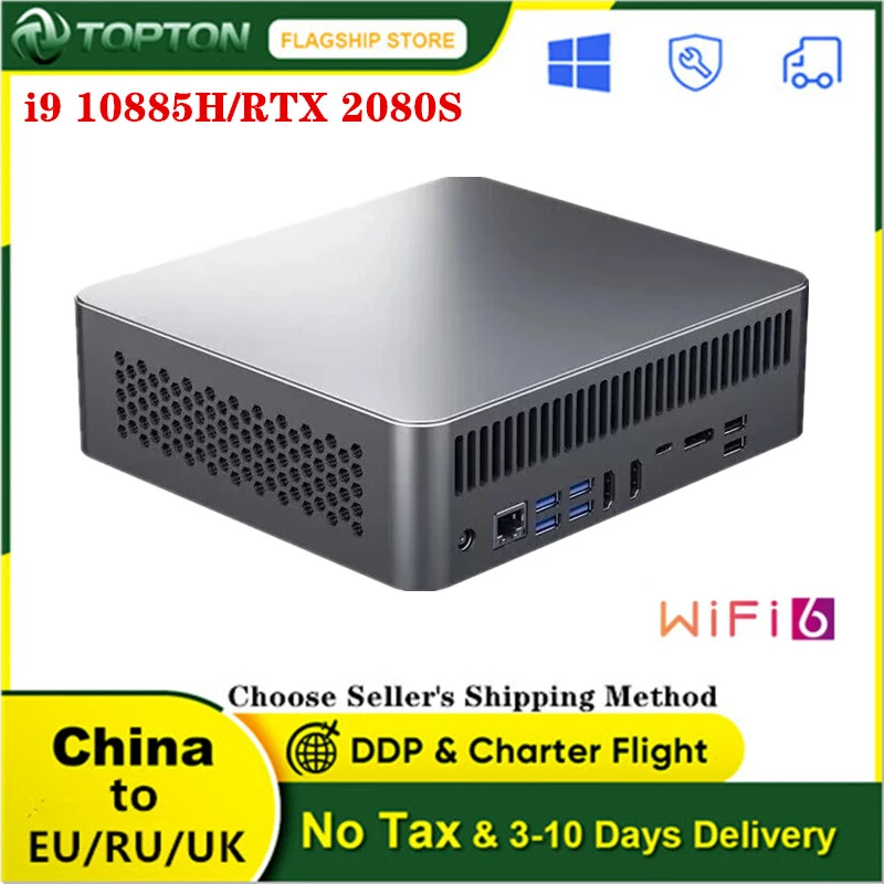 Gaming Mini PC i9 10885H i7 10870H Nvidia RTX 2080S 8G 2060 6G Desktop ...