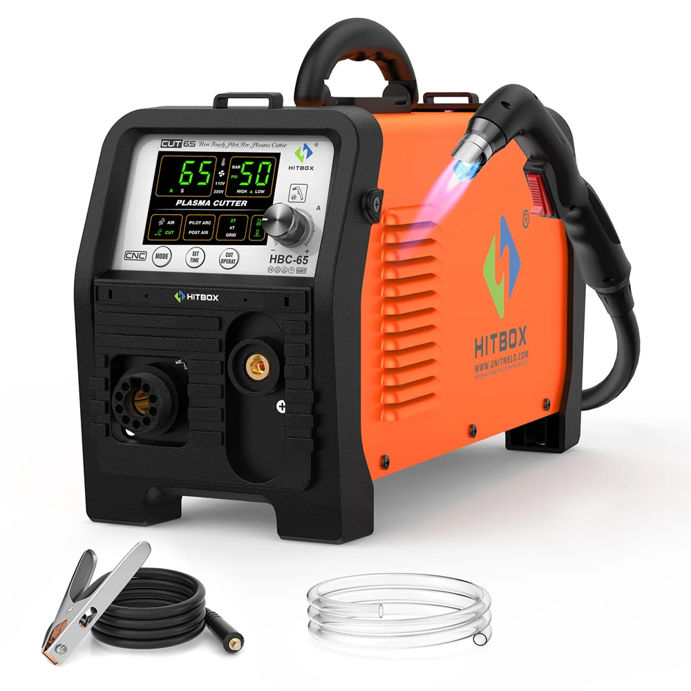 HITBOX HBC65 Plasma Cutter Non-HF Pilot ARC LED Digital Display Cut 1 ...