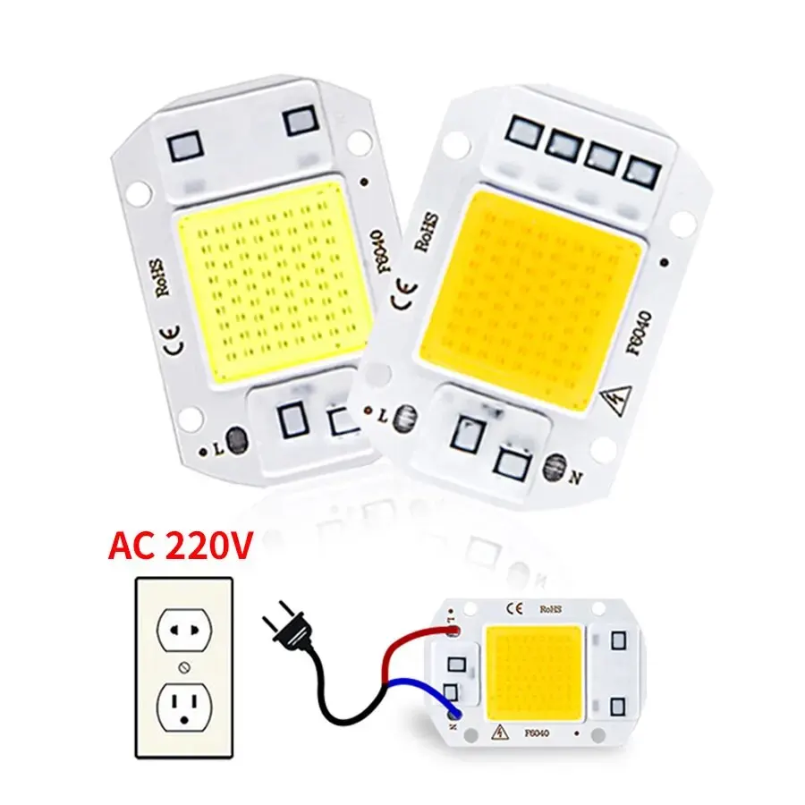 AC-220V-240V-20W-30W-50W-LED-Chip-COB-Beads-Matrix-Smart-IC-No-Need ...