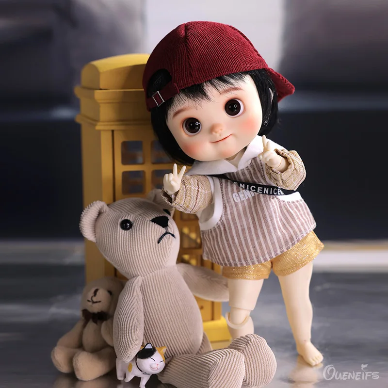 Omelet Doll BJD 1/6 24cm Smiling doll with big eyes bebe Reborn ...