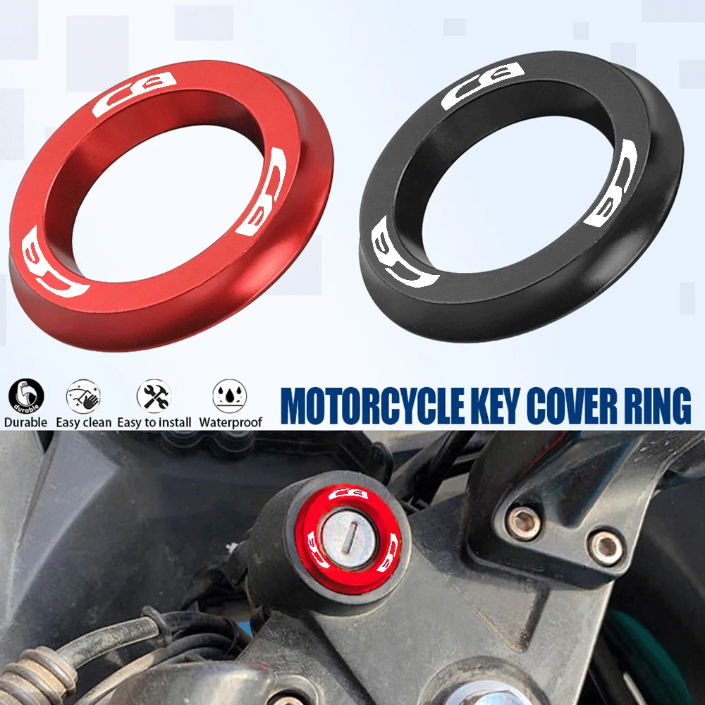 With Logo "CB"Ignition Switch Cover Key Ring CNC For Honda CB125R ...
