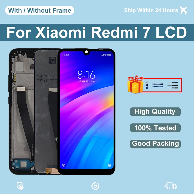 Original-For-Xiaomi-Redmi-7-LCD-M1810F6LI-Touch-Screen-Digitizer-For ...