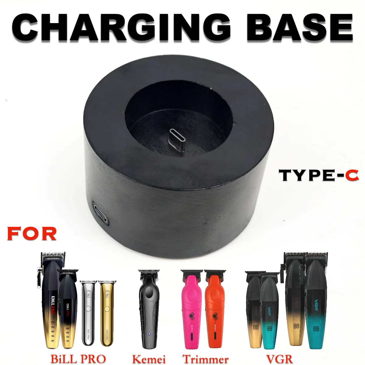 Profissional-Cabelo-el-trico-Clipper-e-Trimmer-Base-de-carregamento-v ...