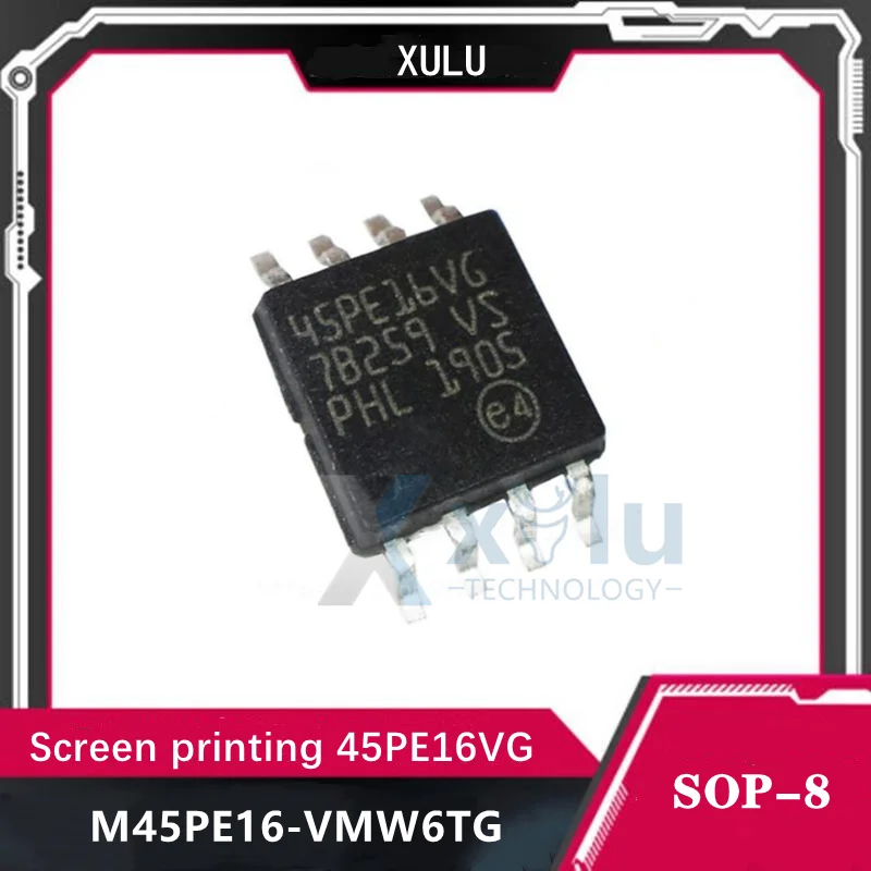 M45PE16-VMW6TG-SOP8-screen-printing-45PE16VG-M45PE16-VMW-M45PE16-NOR ...