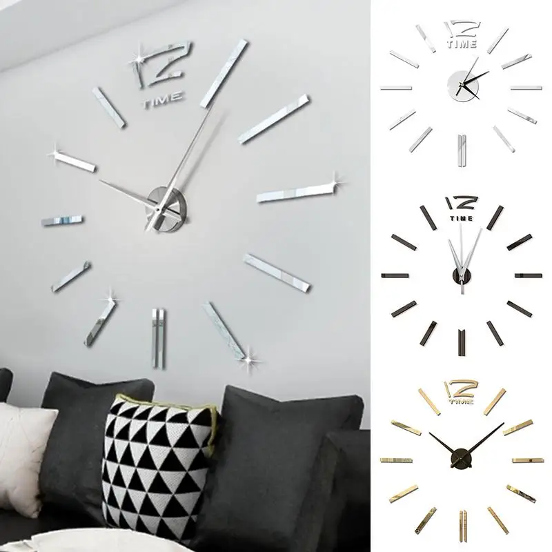 Wall-Sticker-Clock-DIY-Wall-Clock-For-Home-Office-Adhesive-Diameter ...