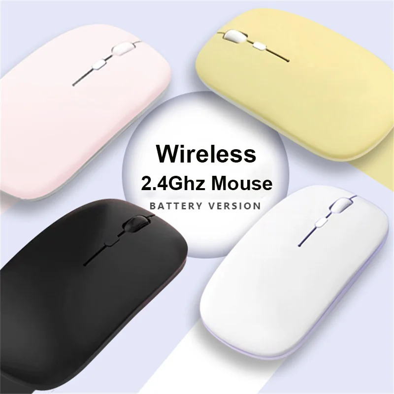 Wireless-2-4Ghz-USB-Mouse-Cute-Pink-Colorful-Design-Mause-Ergonomic ...