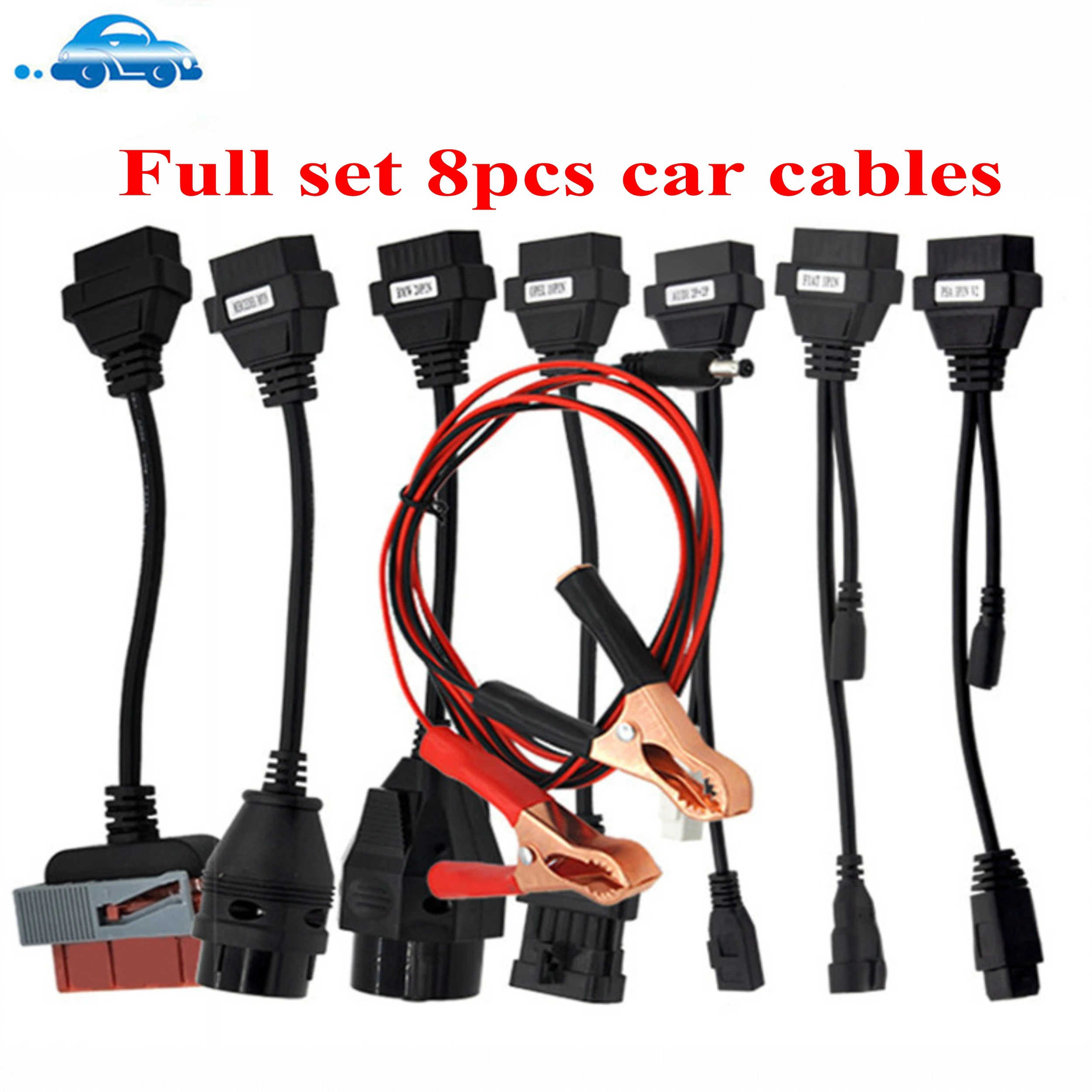 8 Car Cables Set For Cdp For Cars Obd Connector (only Cables) With Free ...