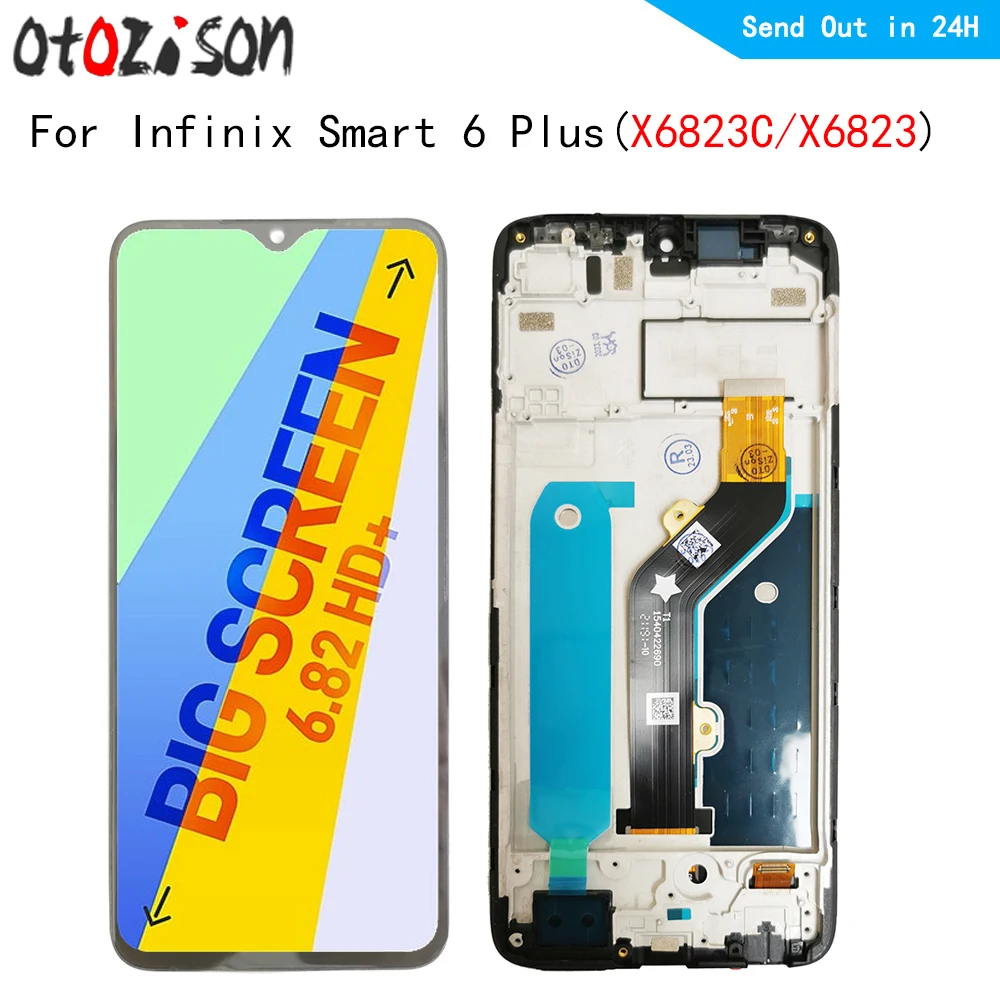 X6823-LCD-6-82-IPS-For-Infinix-Smart-6-Plus-X6823C-LCD-Display-Touch ...