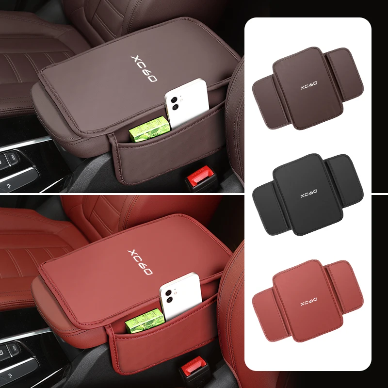 Car-Center-Console-Armrest-Pad-Leather-Armrest-Protective-Cover-For ...