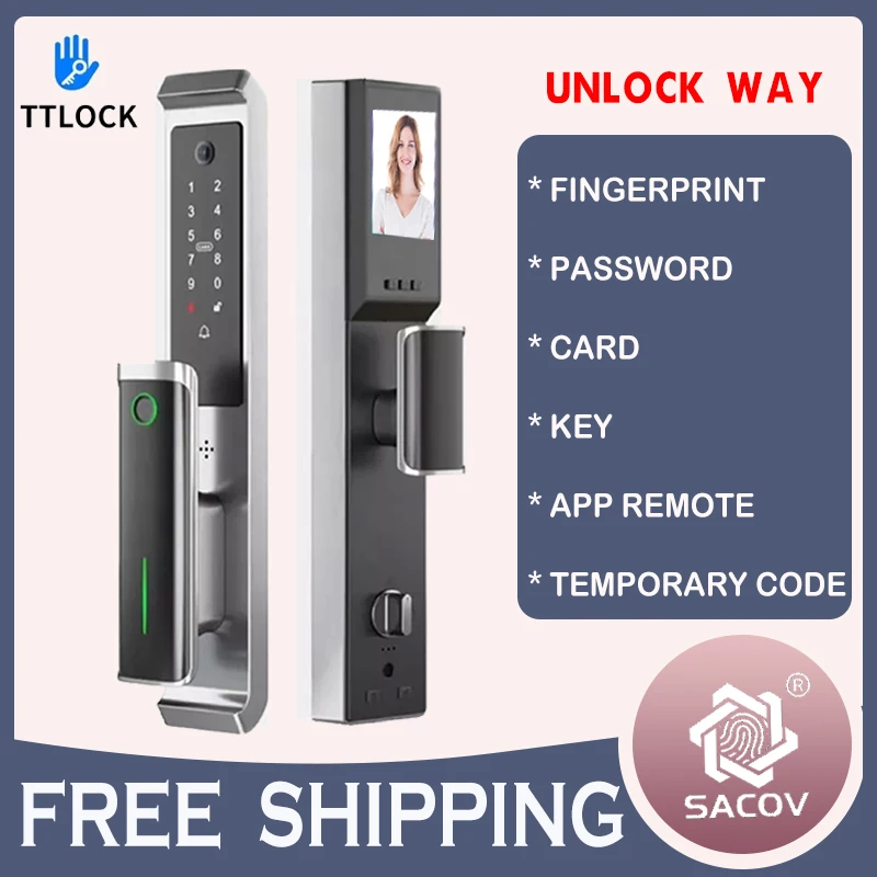 TTlock-APP-Smart-Door-Lock-Alexa-Google-Home-Fully-Automatic-Electric-Smart-Digital-Door-Lock ...