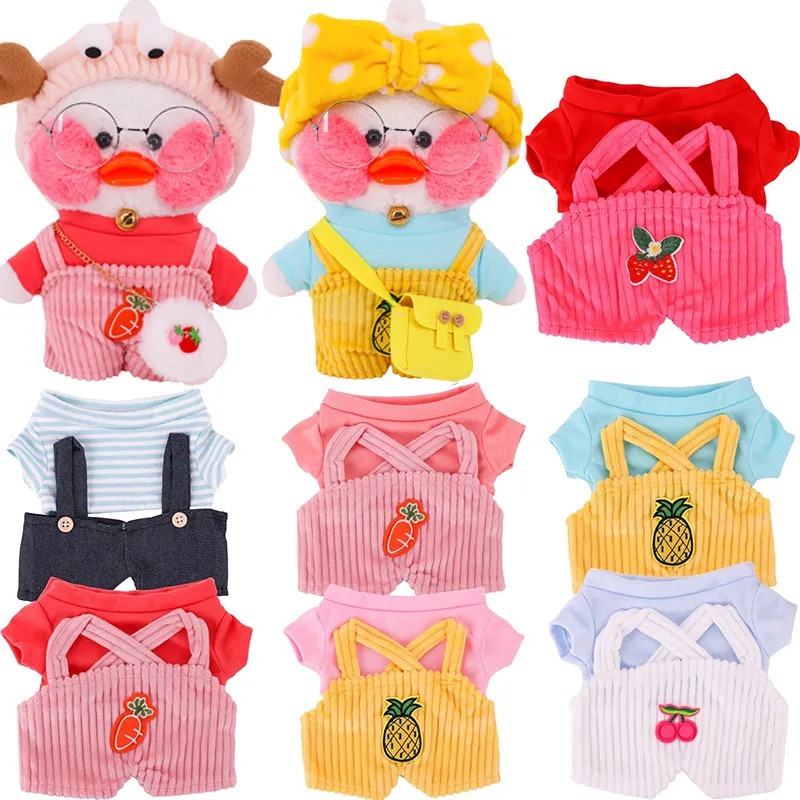 LaLafanfan Cafe Duck Dog Plush Toy, ropa para muñecas de peluche de ...