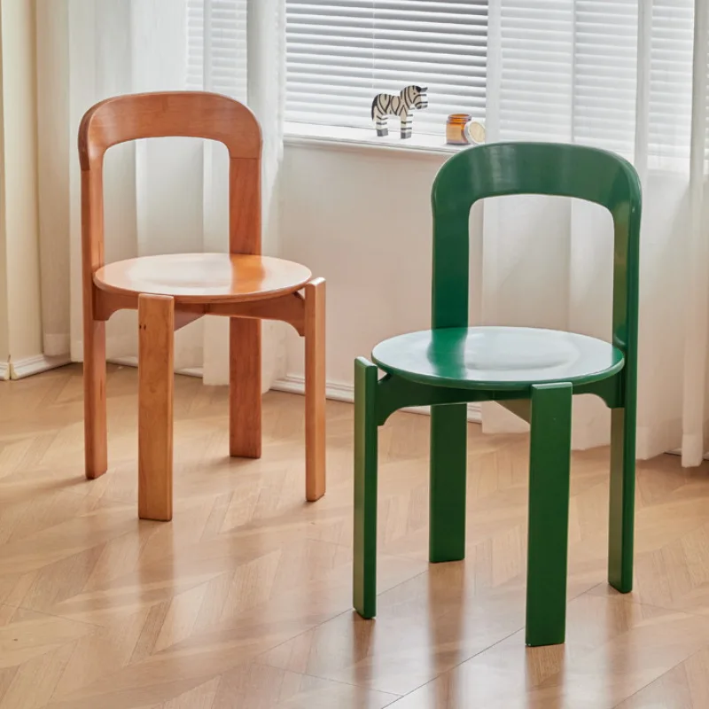 Nordic-Rey-Beech-Solid-Wood-Dining-Chairs-Living-Room-Chairs-Stackable ...