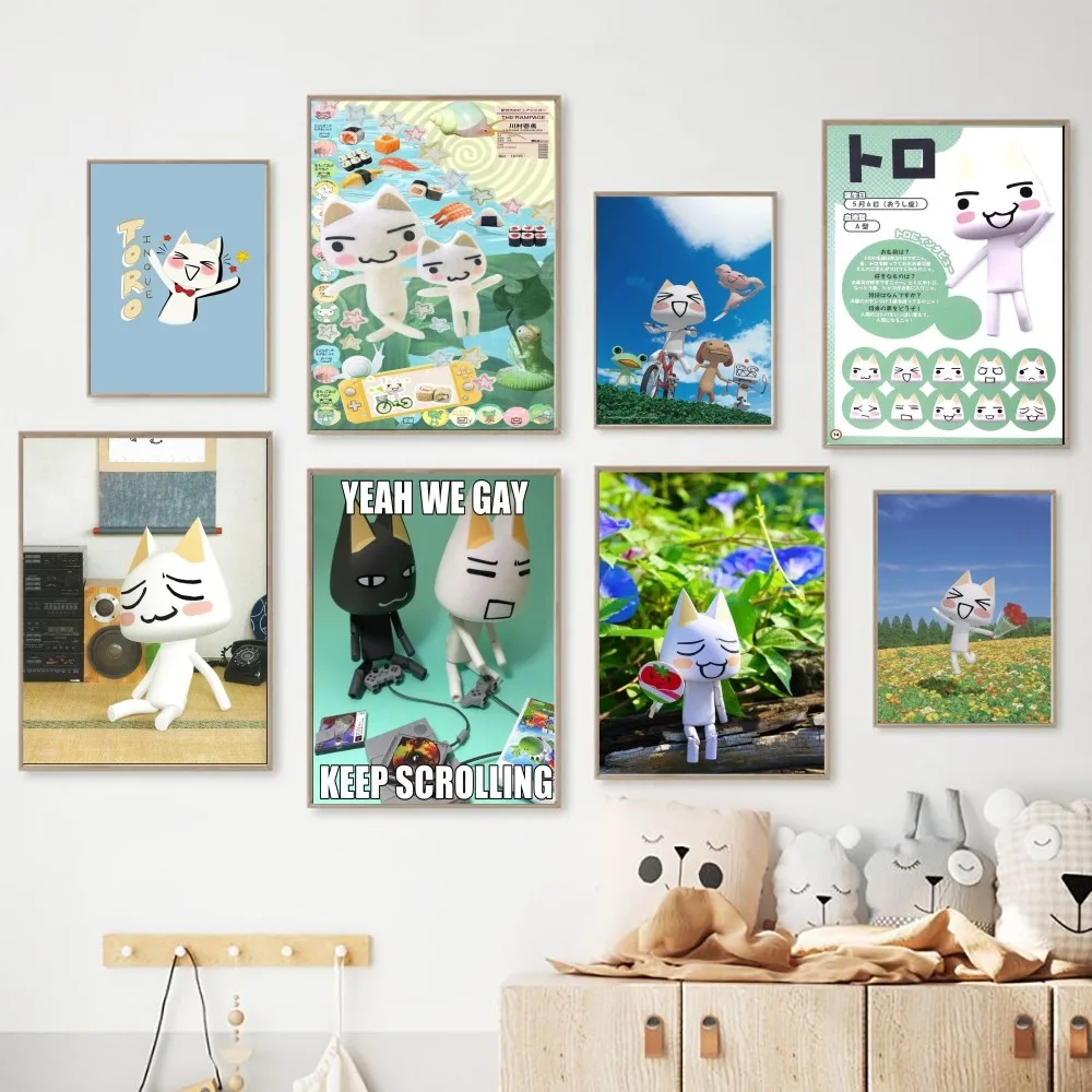 Cute-Toro-Inoue-Cat-Poster-Posters-Kraft-Paper-Vintage-Poster-Wall-Art ...