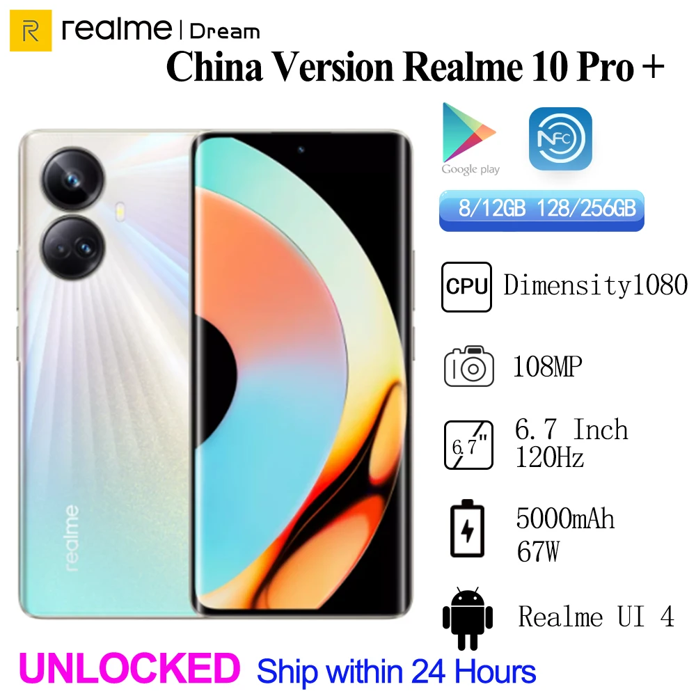 Unlocked-Global-Rom-Realme-10-Pro-Plus-Dimensity1080-108MP-6-7Inch-AMOLED-120Hz-Curved-Screen ...