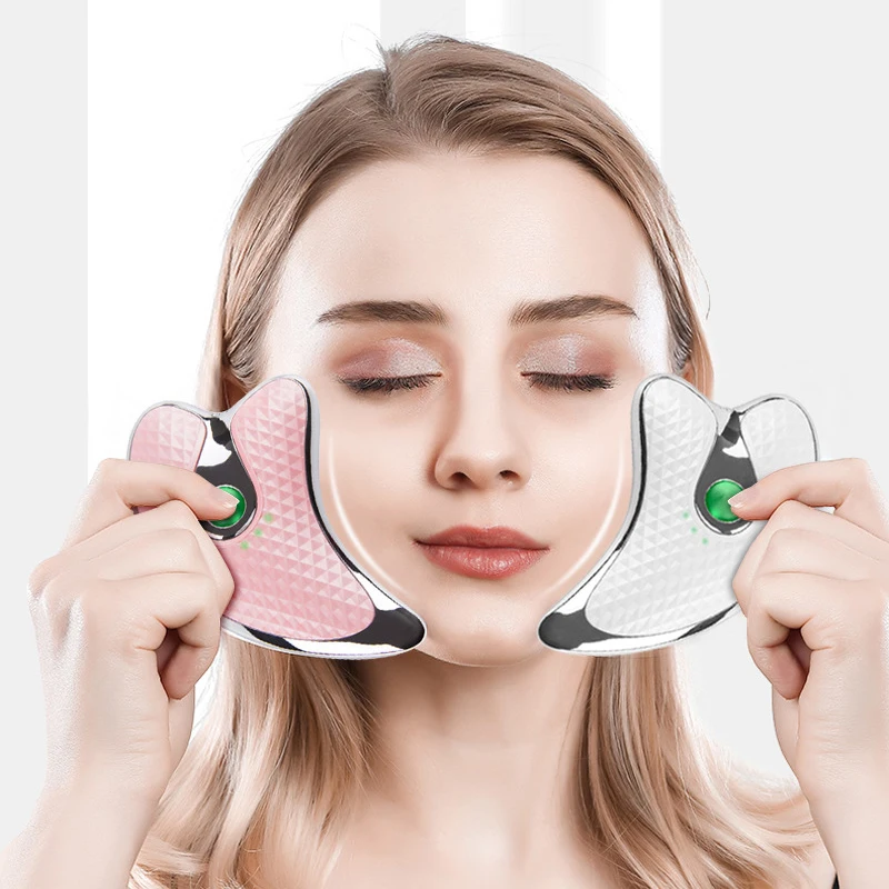 Electric Facial Scrapping Massager EMS Microcurrent Face Lift Machine ...