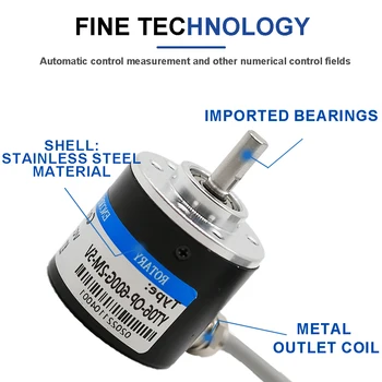 Photoelectric Incremental Rotary Encoder 38S6G5-B-G24N 50/100/200/360 ...