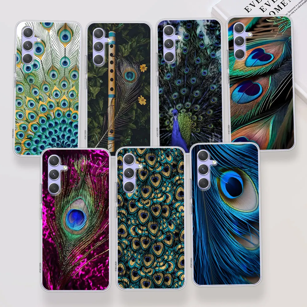 Peacock Feathers Case for Samsung Galaxy A54 A14 A51 A31 A53 A52 A12 ...