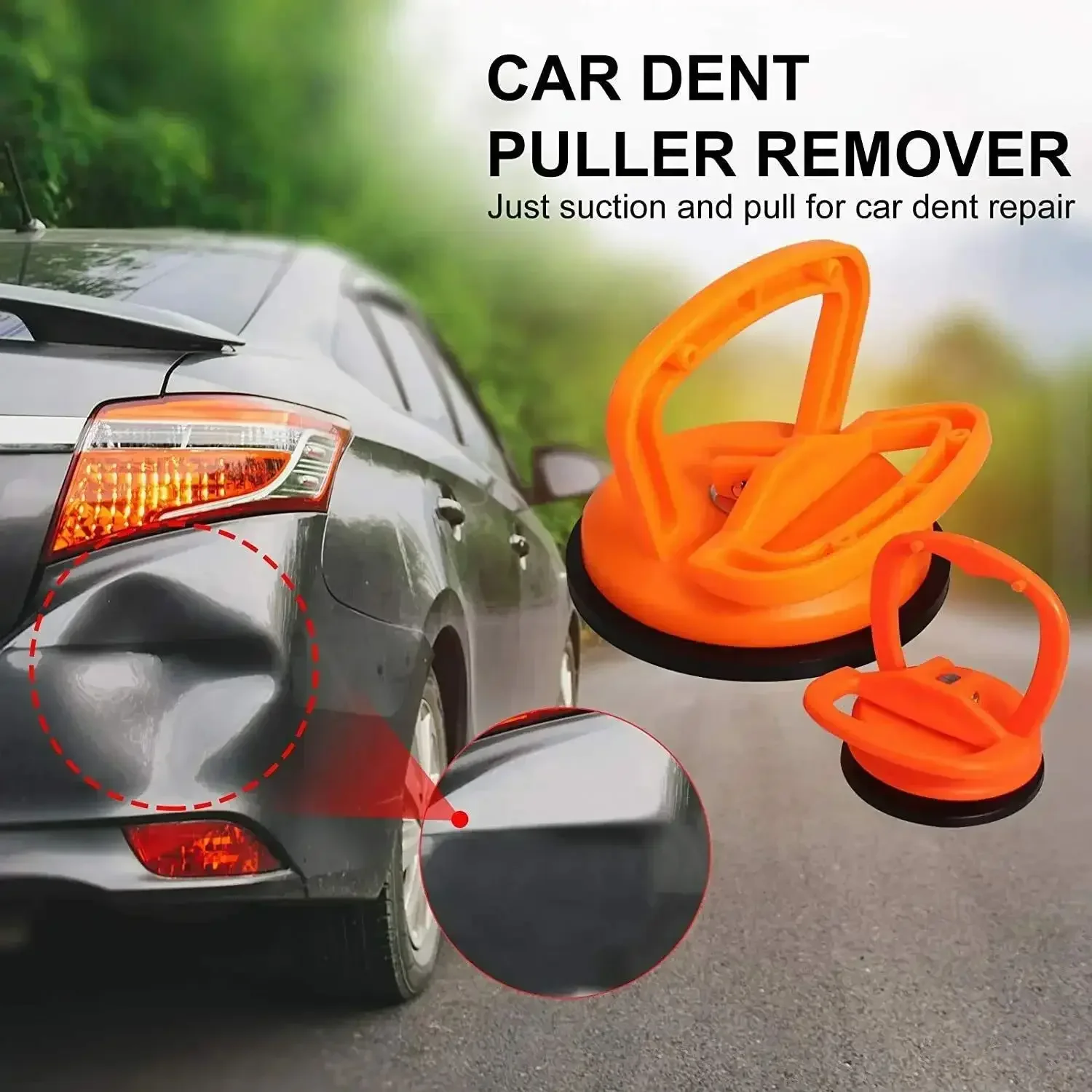 Dent Puller Kit, Heavy Duty Paintless Dent Removal Suction Cup,Auto ...