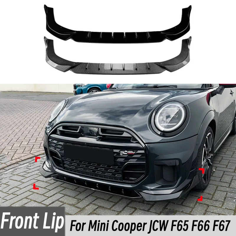 For BMW Mini Cooper JCW F65 F66 F67 3pcs/Set Car Front Bumper Lip Chin ...