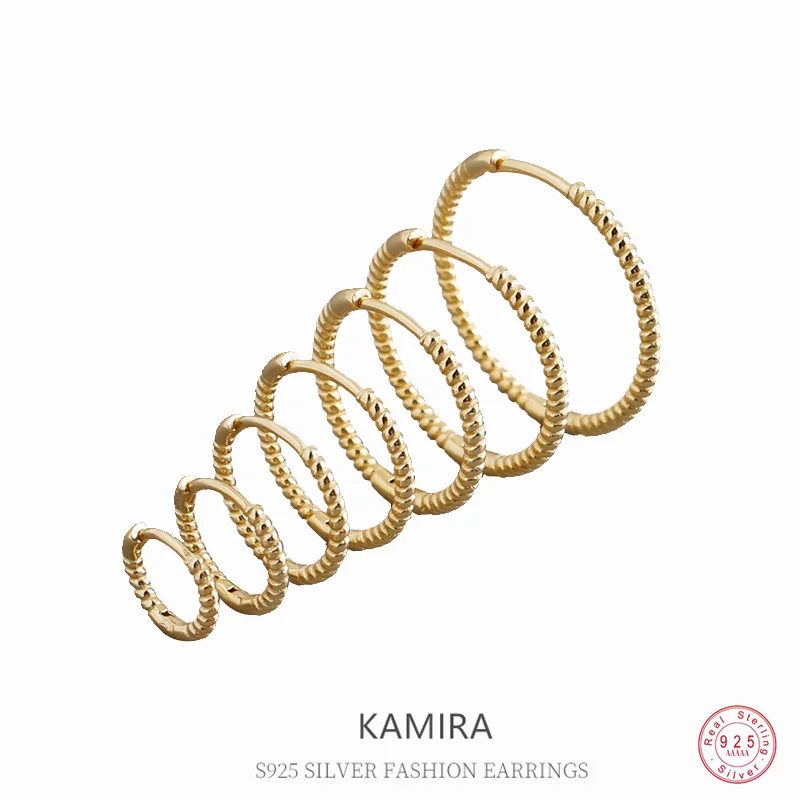 KAMIRA-925-Sterling-Silver-Simple-Twist-Ring-Type-Earring-for-Women-Temperament-Earrings-Party ...