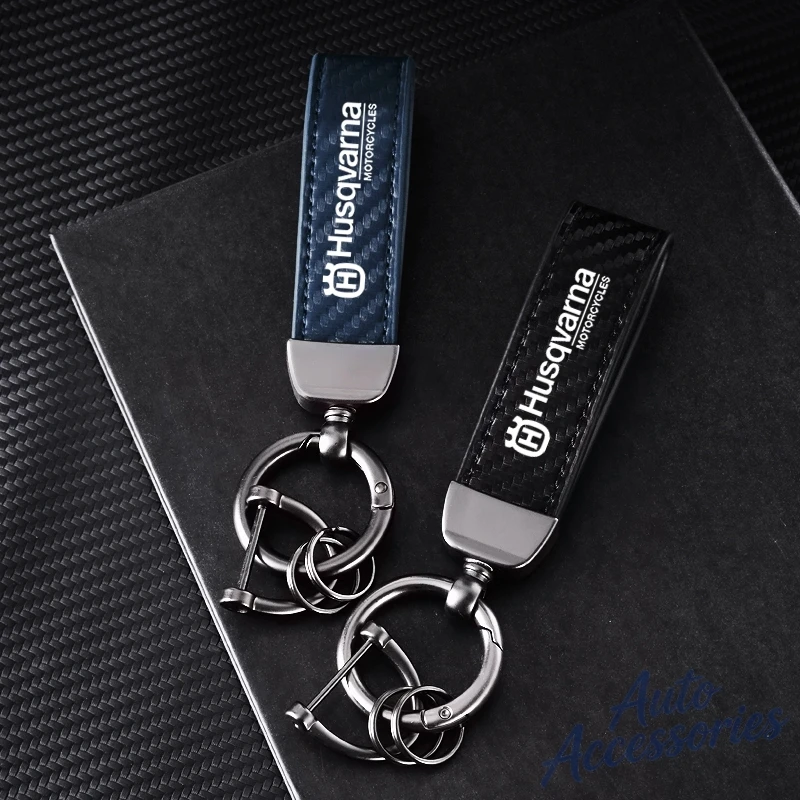 Car Keychain Carbon fiber Key Chain Ring Buckle Gift Accessories For ...