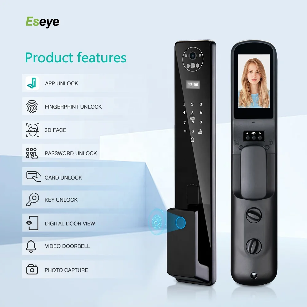 Eseye-3D-Face-ID-Door-Lock-with-Camera-Digital-Viewer-Remote-Doorbell ...